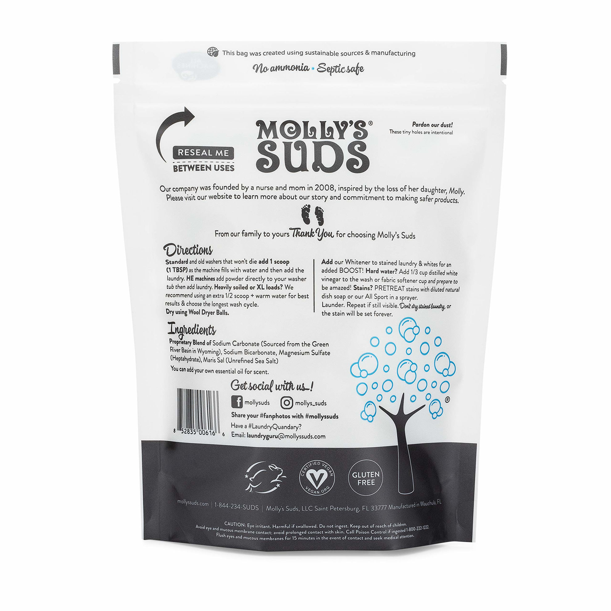 GetUSCart- Molly's Suds Original Laundry Detergent Powder | Natural ...