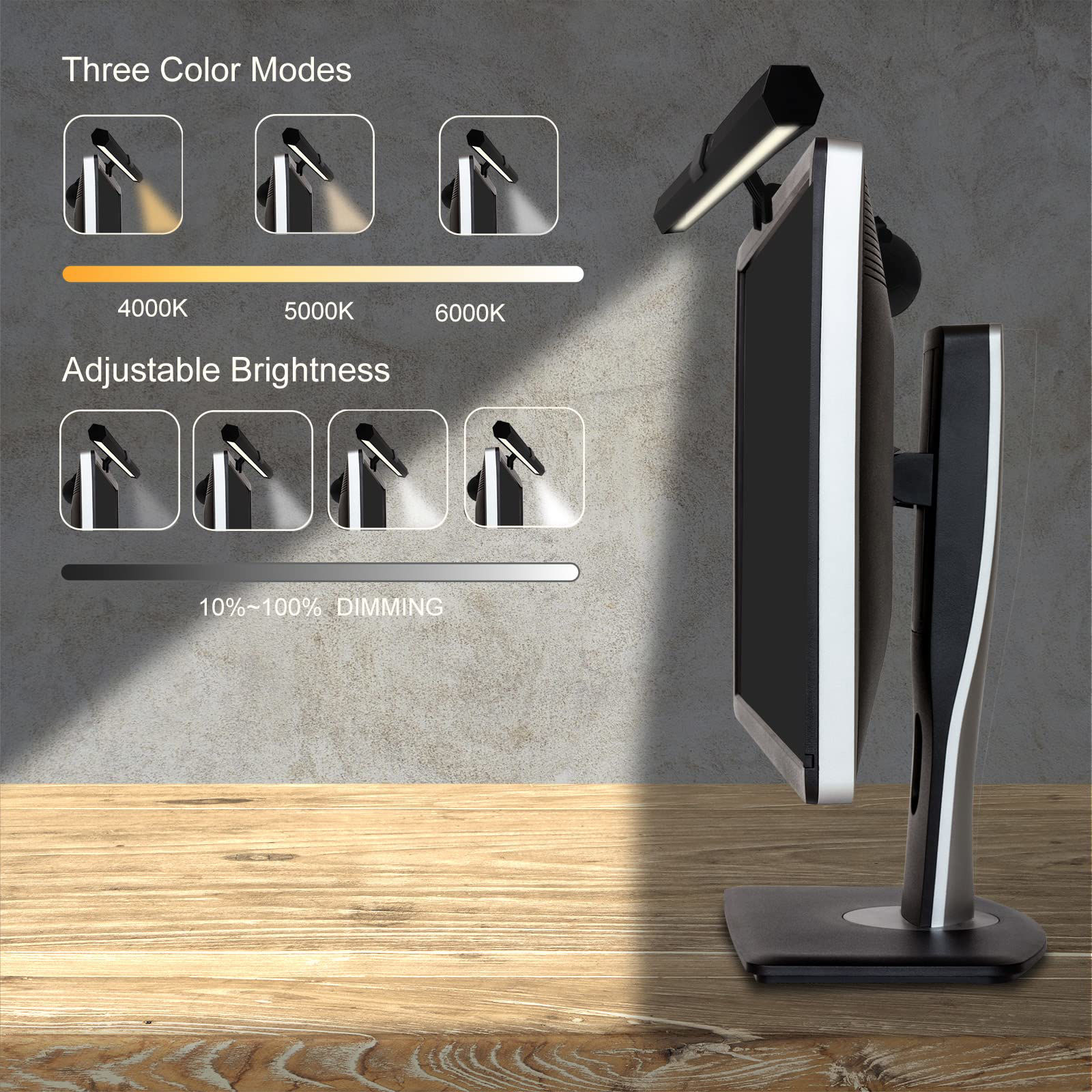 GetUSCart- CIVHOM Computer Monitor Light Bar - LED Computer Screen Lamp ...