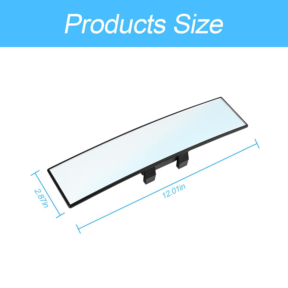 GetUSCart- Car Rearview Mirrors, Interior Clip-on Panoramic Rear View ...