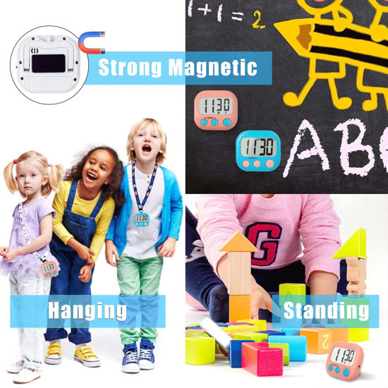 GetUSCart- 2 Pack Classroom Timers for Teachers Kids Large Magnetic ...