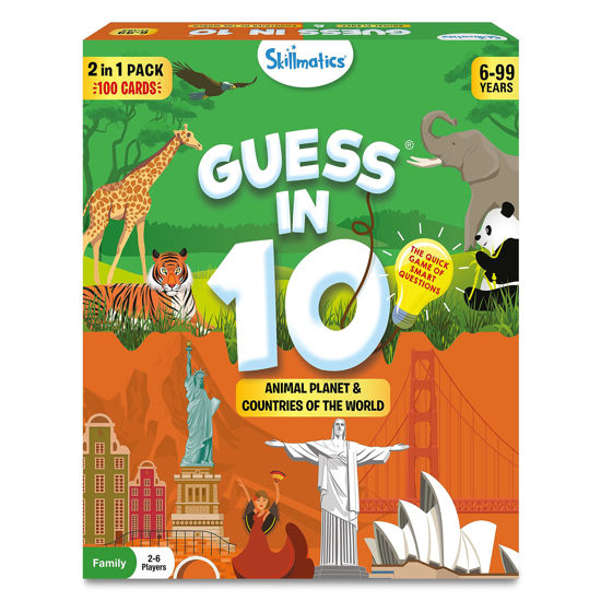 GetUSCart- Skillmatics Card Game - Guess in 10 Animal & Countries Combo ...