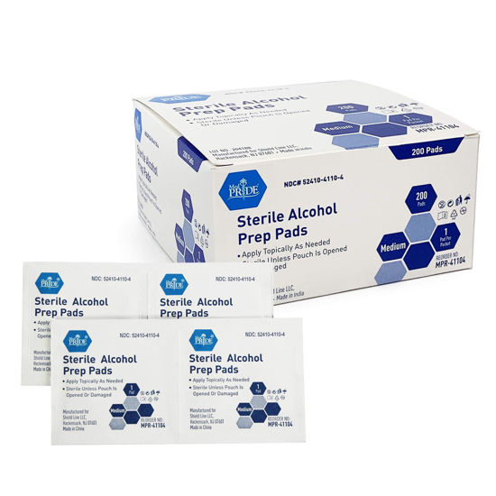 GetUSCart- MED PRIDE Alcohol Prep Pads| 200 pack| Medical-Grade ...