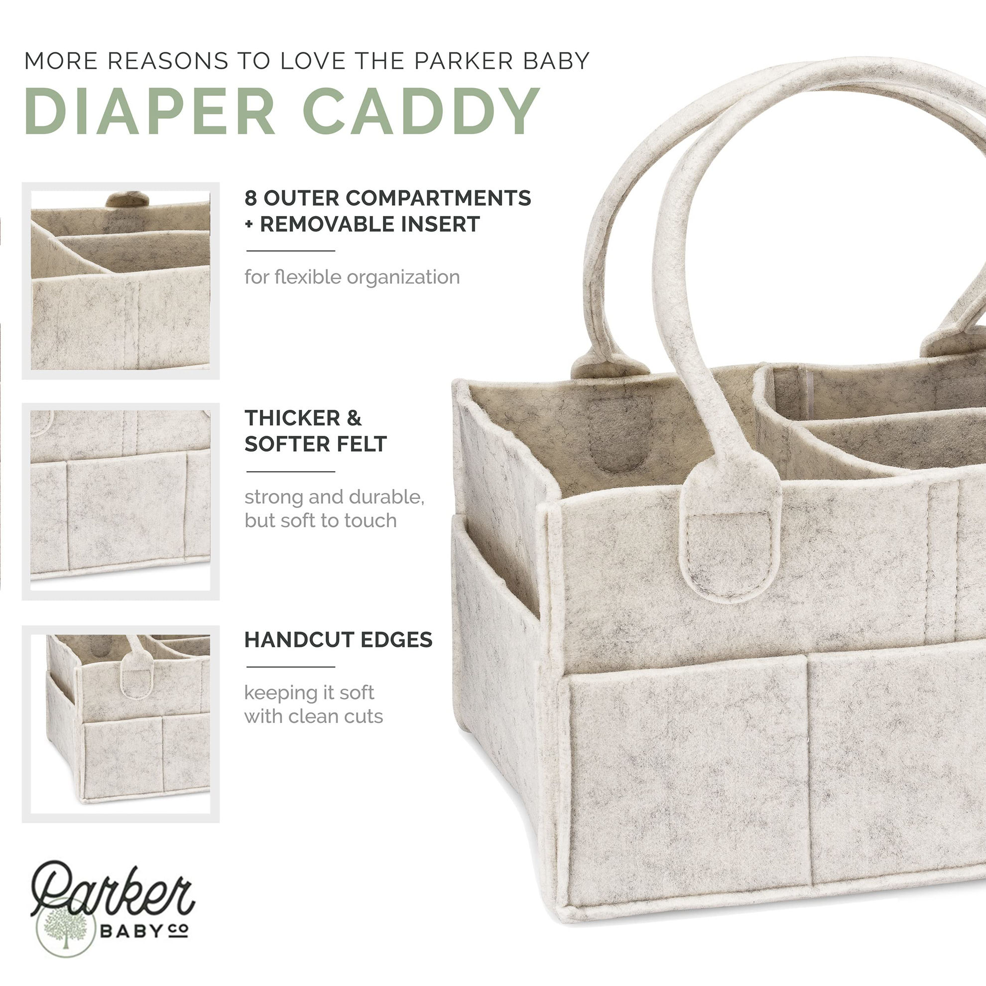 GetUSCart- Parker Baby Diaper Caddy - Nursery Storage Bin and Car ...