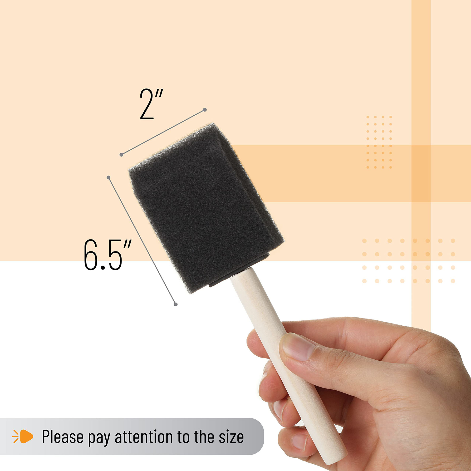GetUSCart- Bates- Foam Paint Brushes, Sponge Brushes, Sponge Paint ...