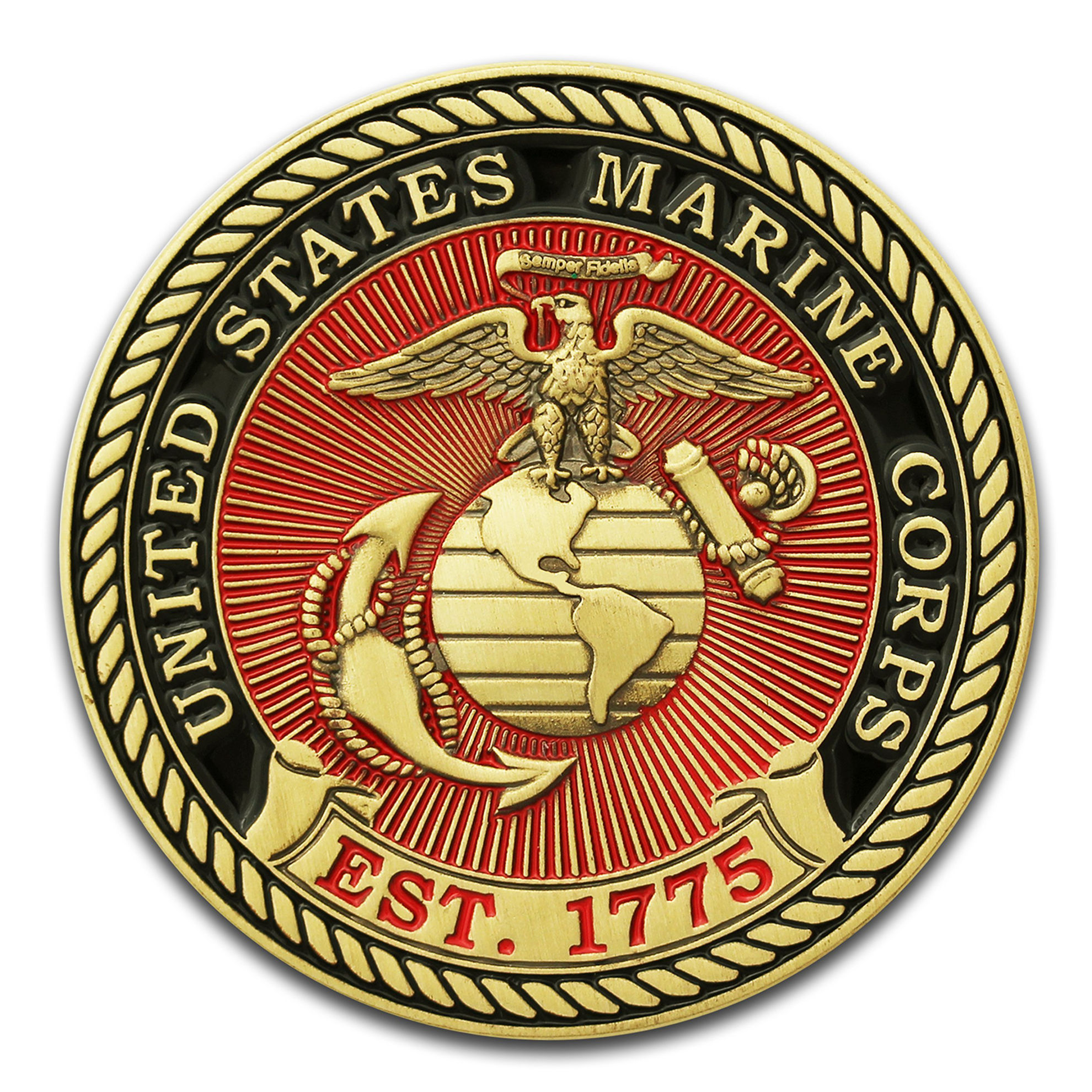 GetUSCart- Marine Corps E5 Challenge Coin! USMC SGT Rank Military Coin ...