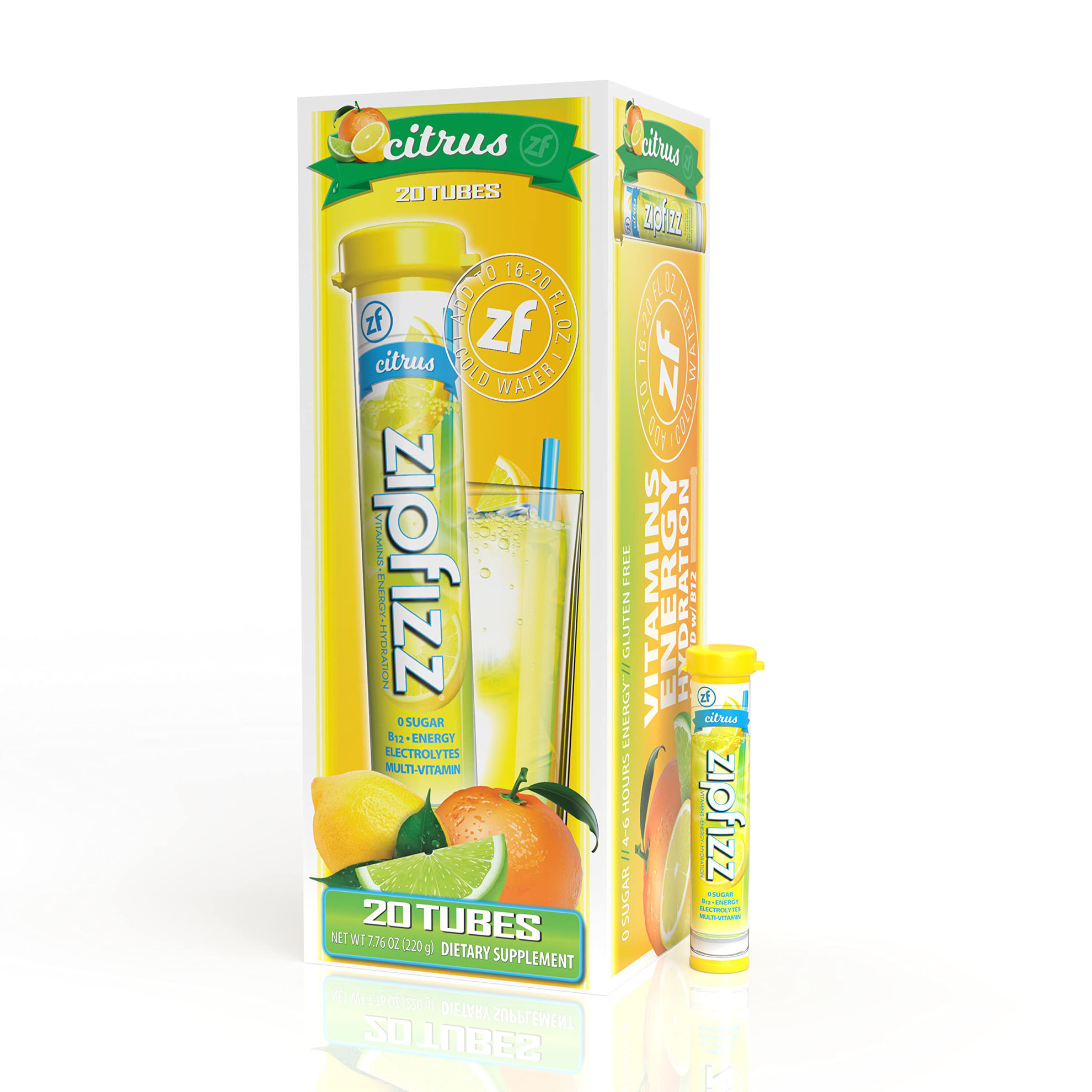 GetUSCart- Zipfizz Energy Drink Mix, Electrolyte Hydration Powder with ...