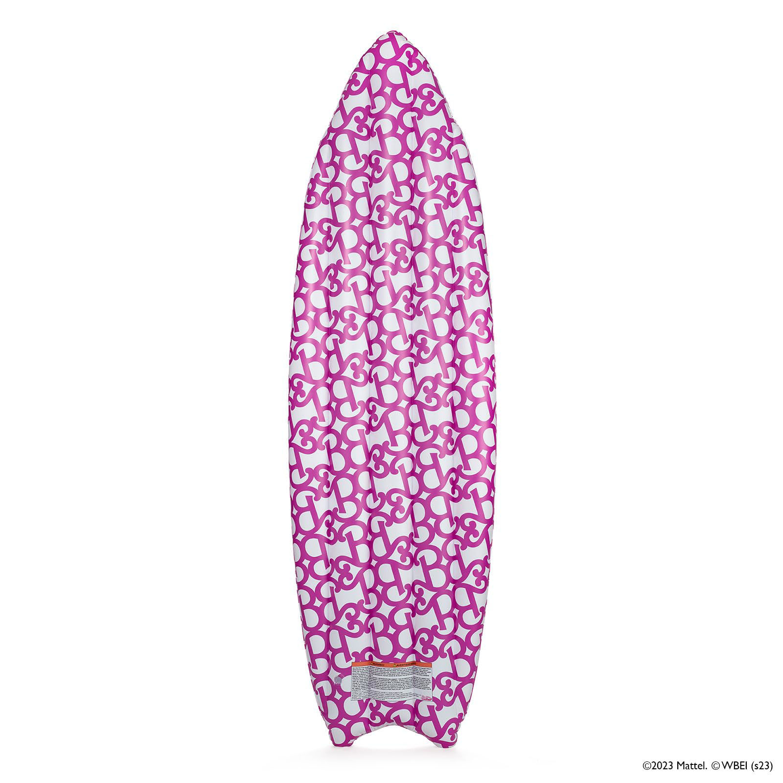 GetUSCart- Barbie The Movie & FUNBOY Inflatable Surfboard Pool Float