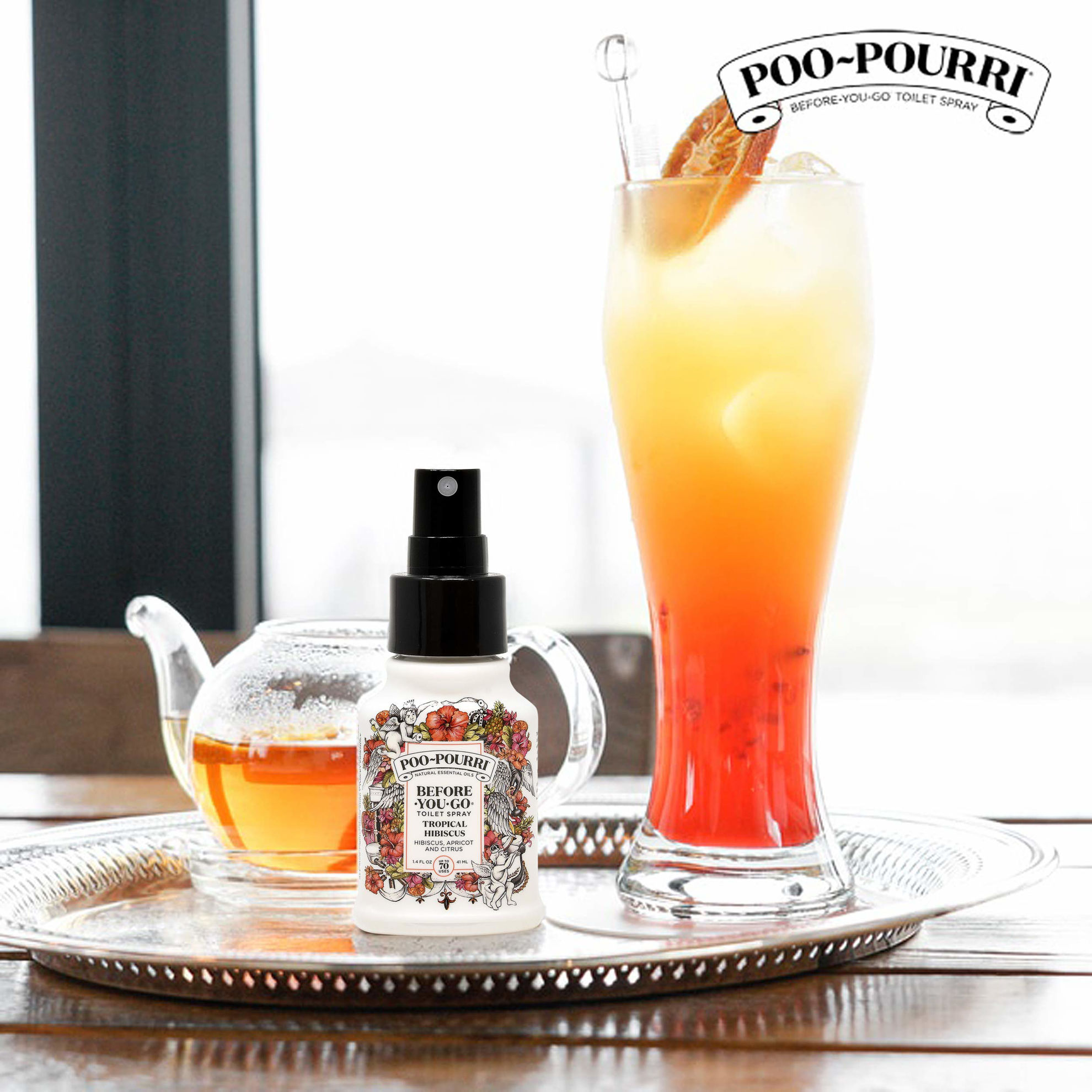 GetUSCart- Poo-Pourri Before You Go Toilet Spray Tropical Hibiscus 1.4 ...