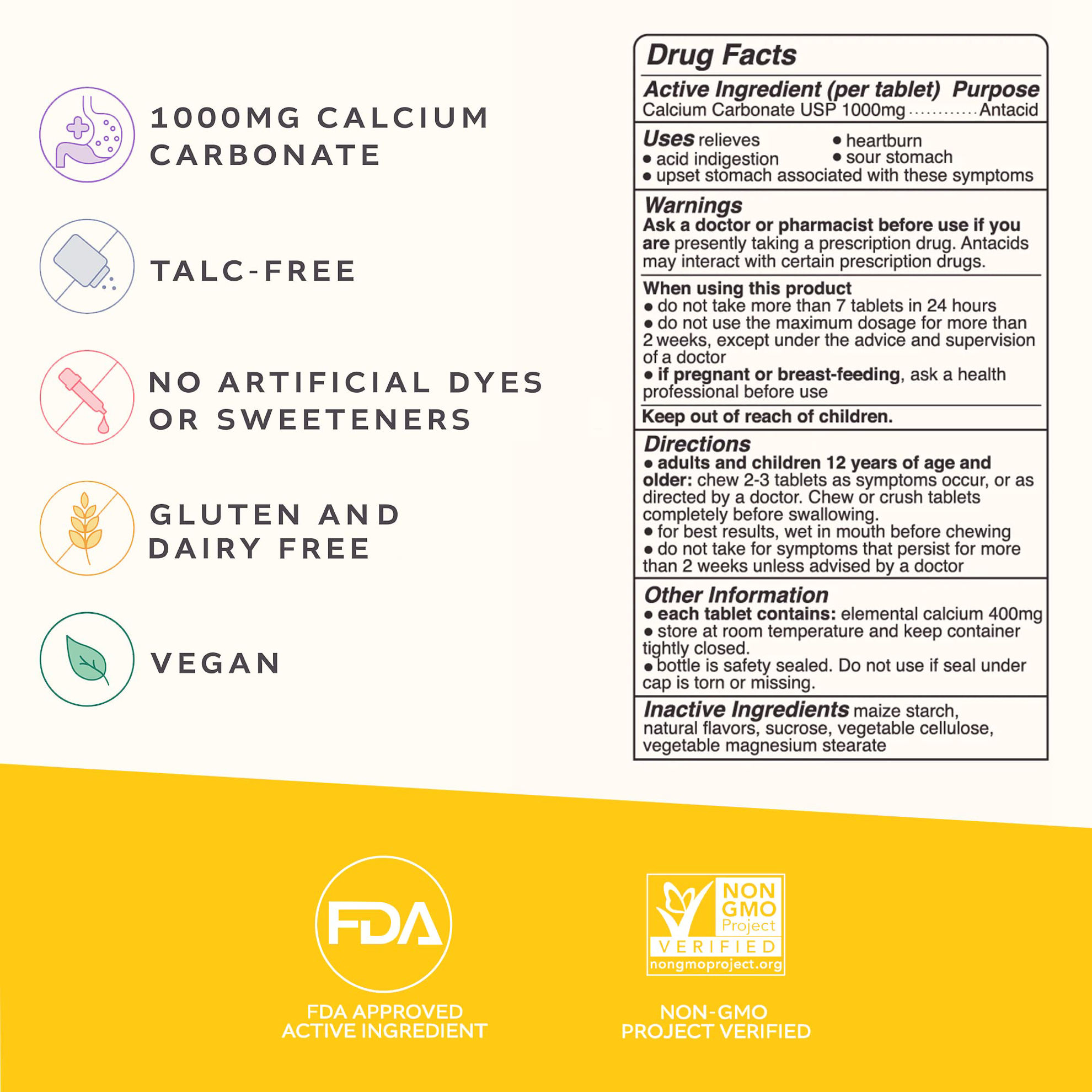 GetUSCart- Wonderbelly Antacid Chewable Tablets - Maximum Strength ...