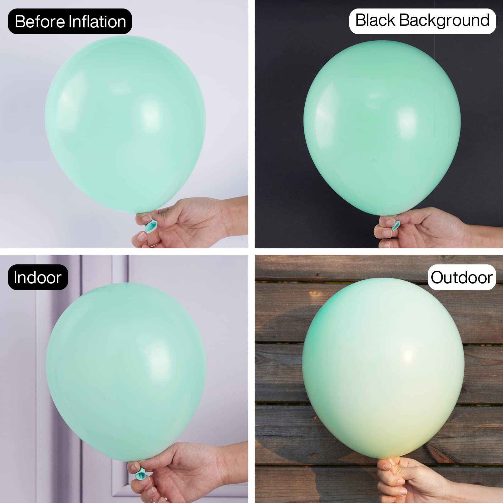 GetUSCart- PartyWoo Mint Balloons, 50 pcs 12 Inch Pastel Teal Balloons, Pastel Turquoise ...