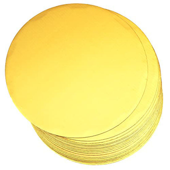 GetUSCart- 10 Inch Gold Cake Boards Round 40-Packs Circles Rounds Base ...