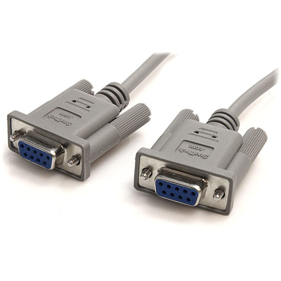 GetUSCart- StarTech.com 10' RS232 Serial Null Modem Cable - Null modem cable - DB-9 (F) to DB-9 ...