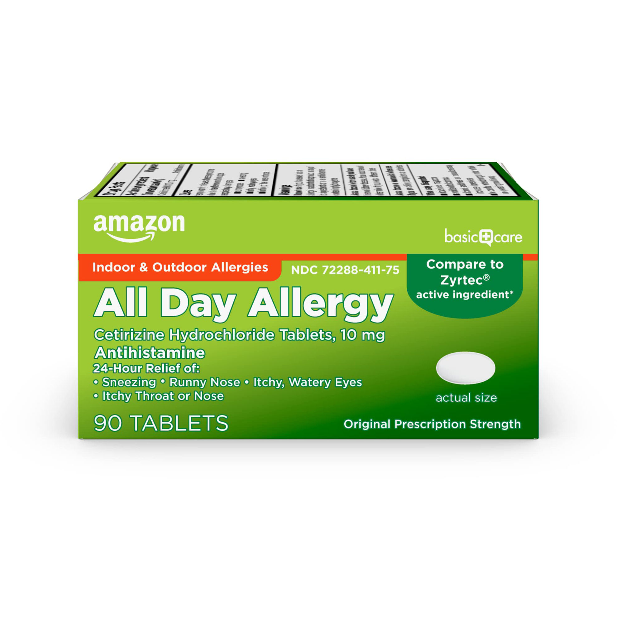 GetUSCart- Amazon Basic Care All Day Allergy, Cetirizine Hydrochloride ...