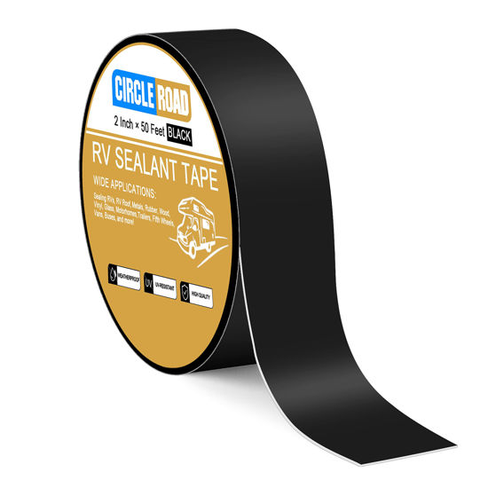 GetUSCart- RV Roof Tape Black, 2 Inch X 50 Feet RV Repair Sealant Tape ...