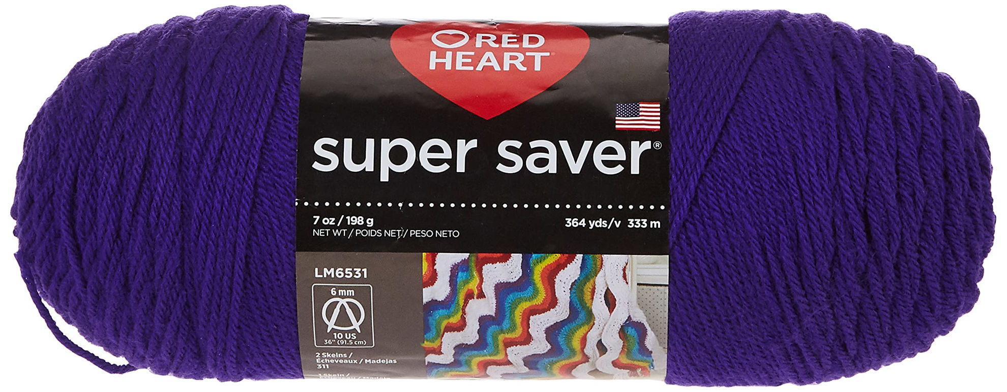 GetUSCart- RED HEART Super Saver Yarn, Amethyst