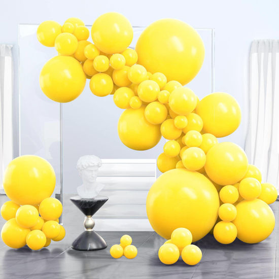 GetUSCart- PartyWoo Yellow Balloons, 100 pcs Matte Yellow Balloons ...