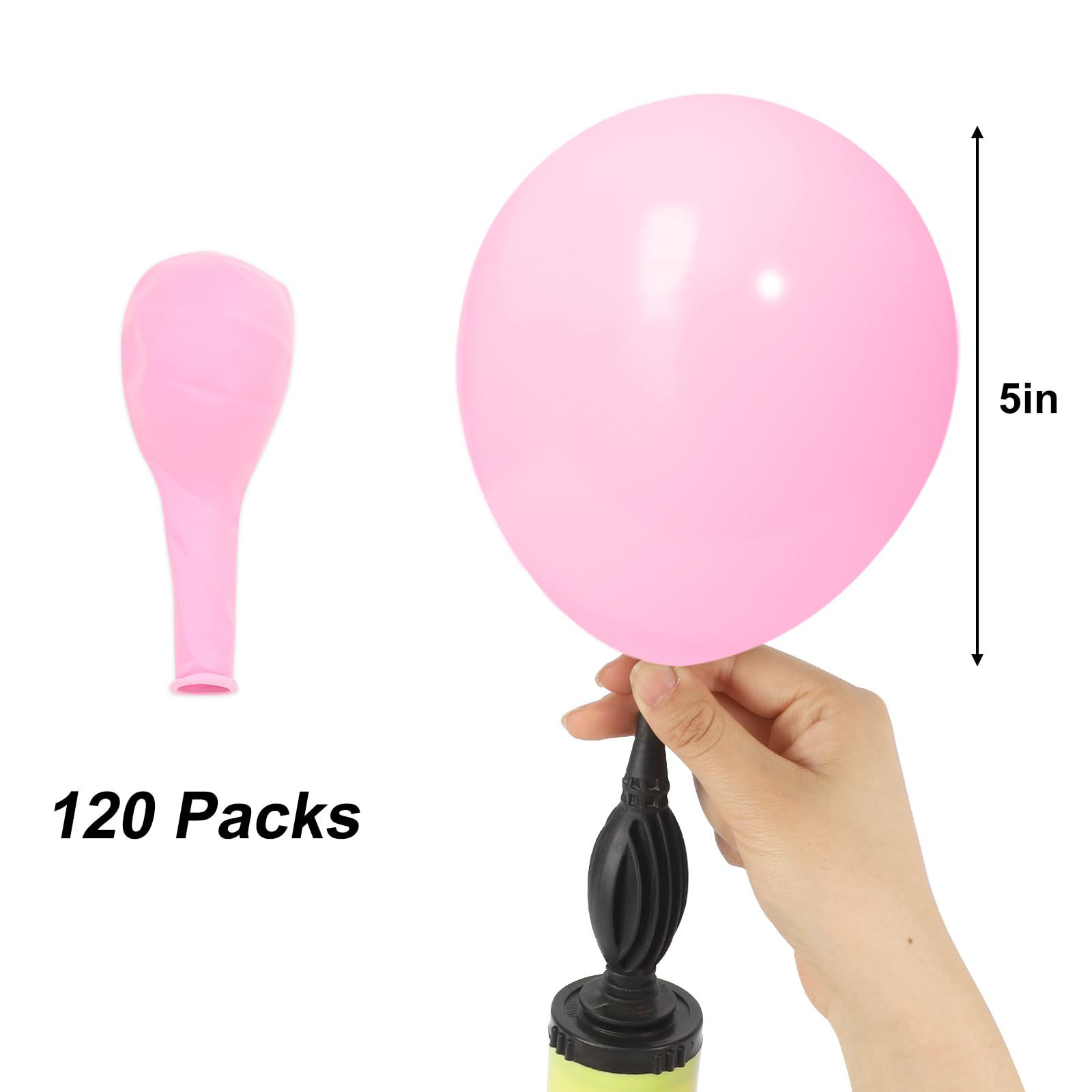 GetUSCart- RUBFAC Light Pink Balloons, 120pcs 5 Inch Pastel Pink ...