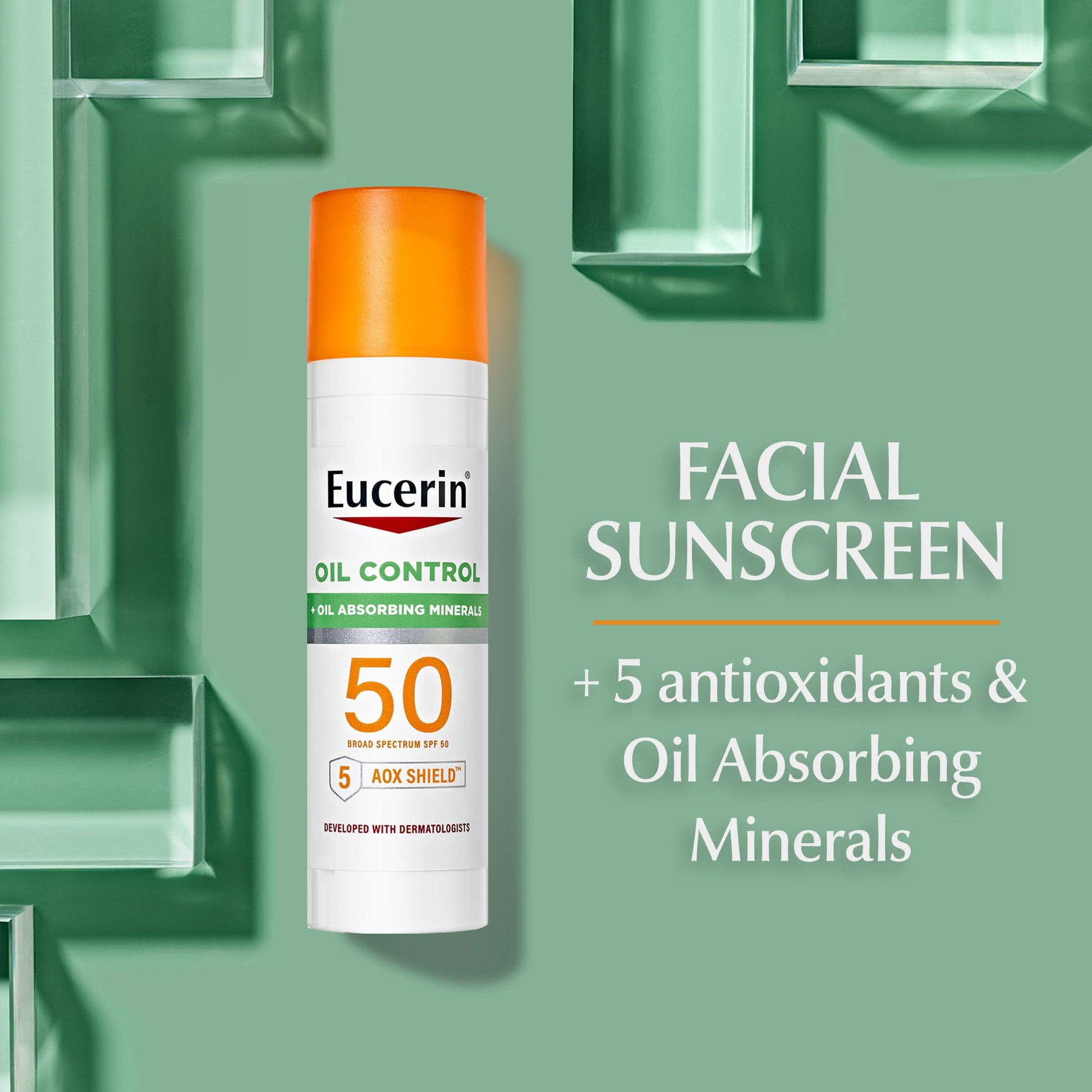 GetUSCart- Eucerin Sun Oil Control SPF 50 Face Sunscreen Lotion with ...