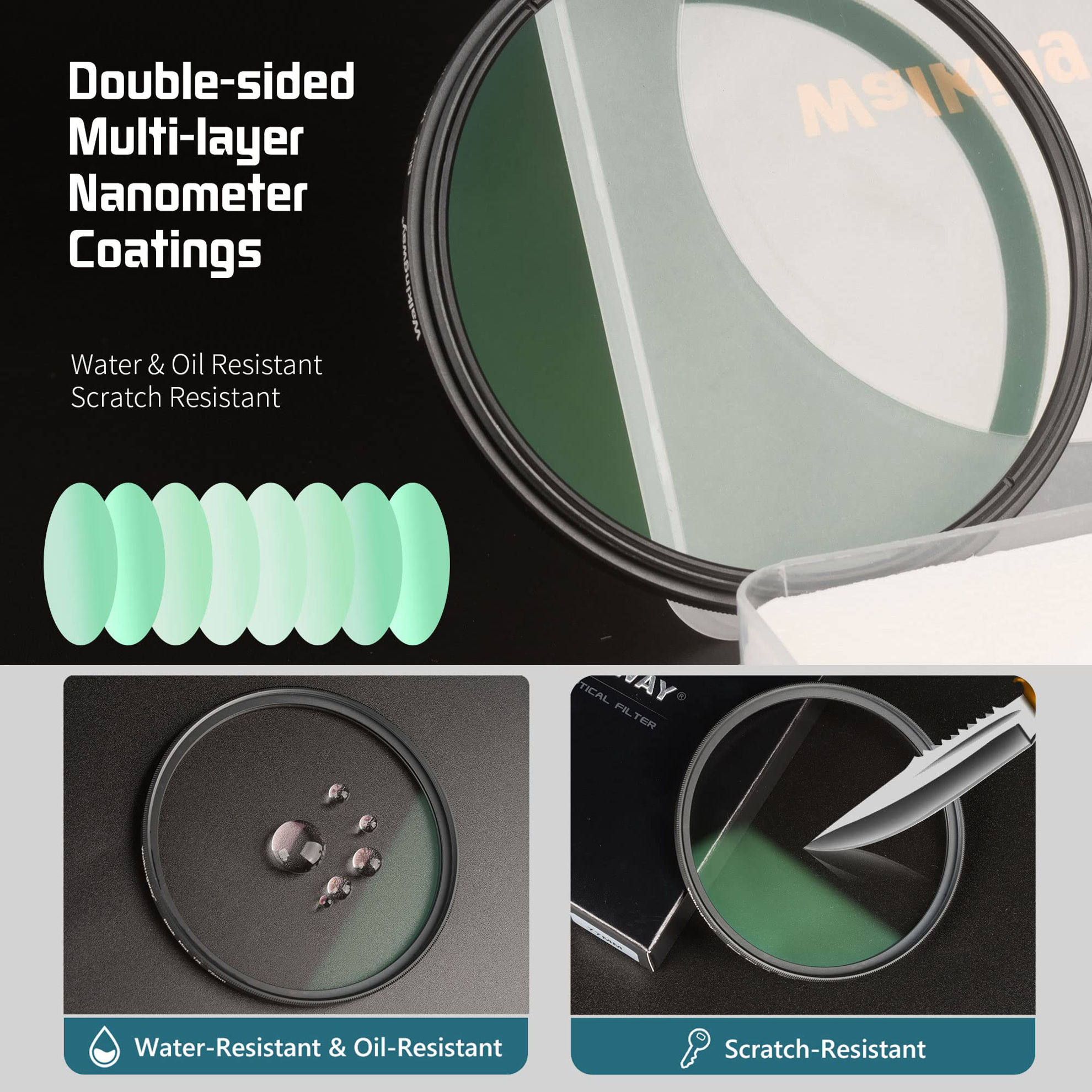 GetUSCart- WalkingWay 37mm Black Diffusion Filter 1/4 Pro Mist Camera ...