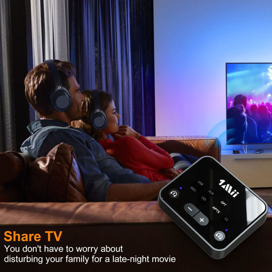 GetUSCart- 1Mii Bluetooth 5.3 Transmitter for TV to 2 Wireless ...
