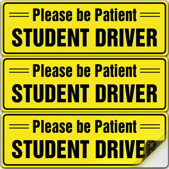 GetUSCart- Student Driver Sticker Sign for Car - Essential New Driver ...