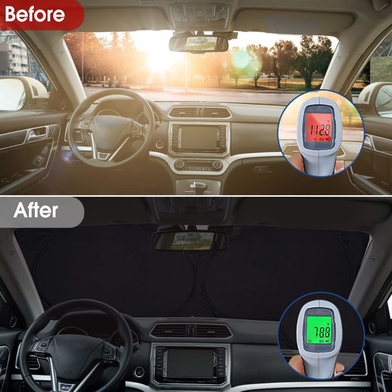 GetUSCart- Vepagoo Car Windshield Sun Shade Window Cover Shade Interior ...