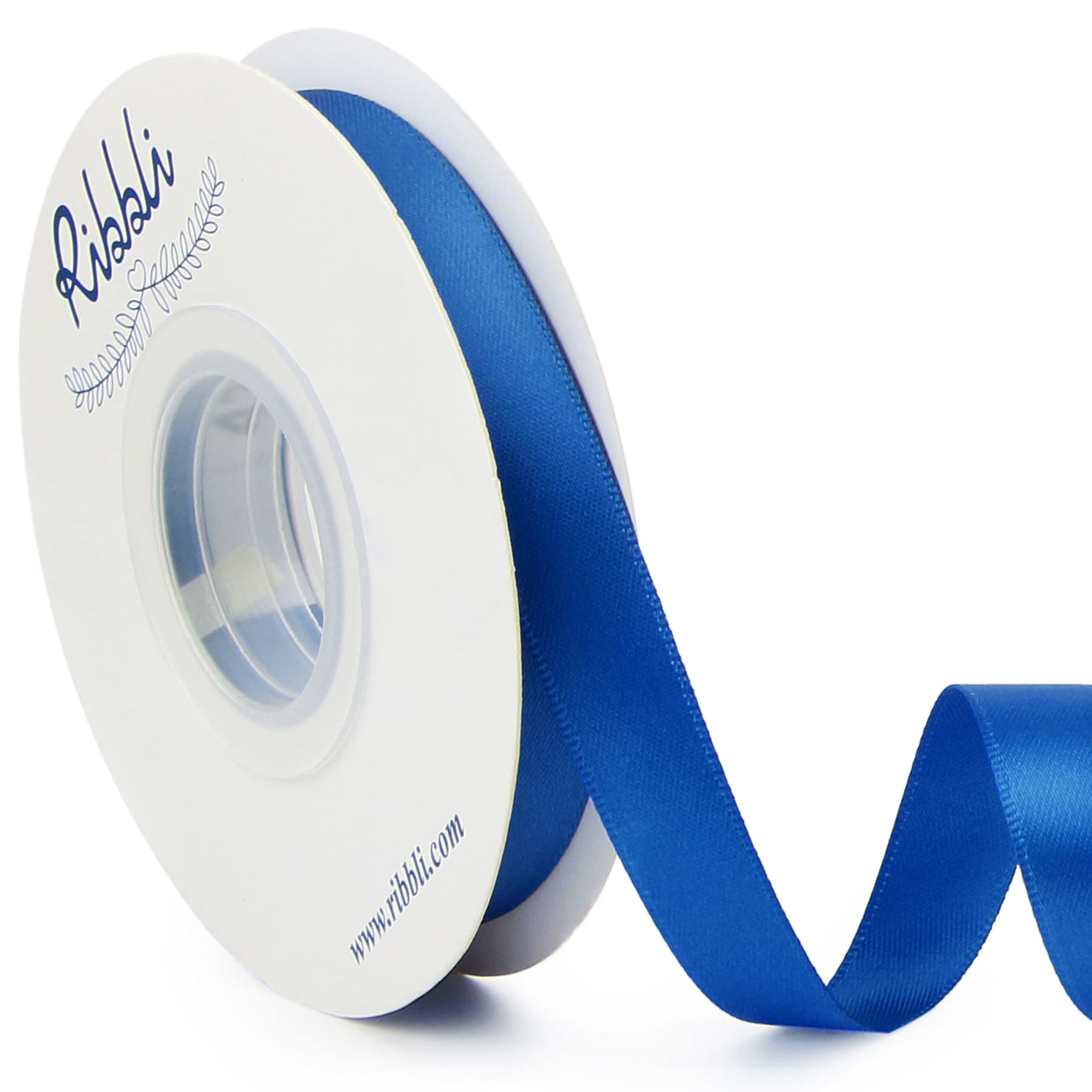 GetUSCart- Ribbli Royal Blue Double Faced Satin Ribbon,1/2” x ...