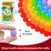 GetUSCart- Praisebank Multi-Colored Large Pom Poms, 90pcs, 1.5inch/4cm ...