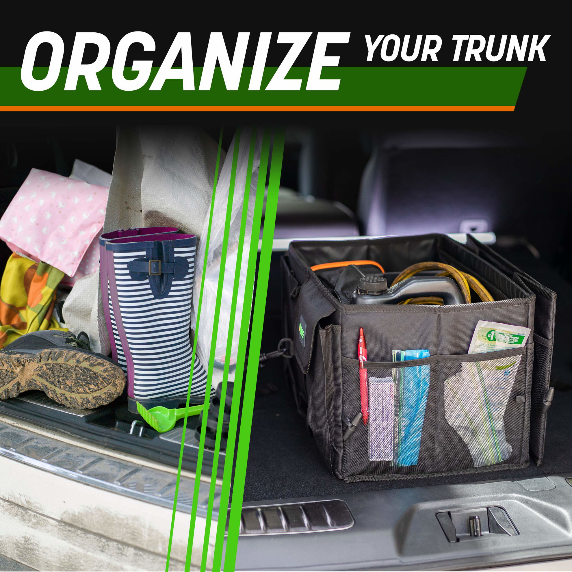 GetUSCart- Drive Auto Car Trunk Organizer - Collapsible, Multi ...