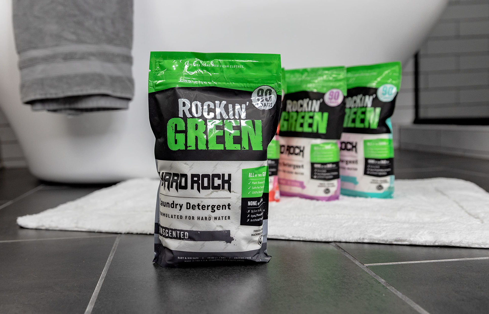 GetUSCart- Rockin' Green Hard Rock Laundry Detergent (90 Loads), Plant ...