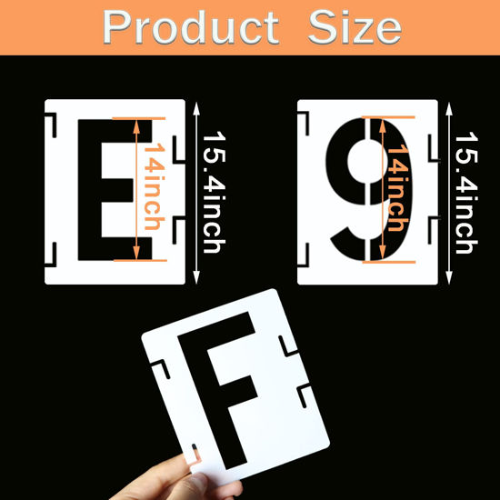 GetUSCart- YEAJON 14 Inch Letter Stencils Symbol Numbers Craft Stencils ...