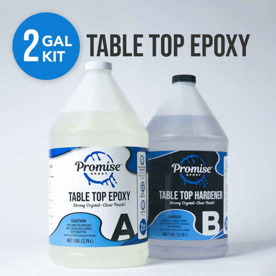 GetUSCart- Promise Epoxy - Clear Table Top Epoxy Resin That Self Levels ...