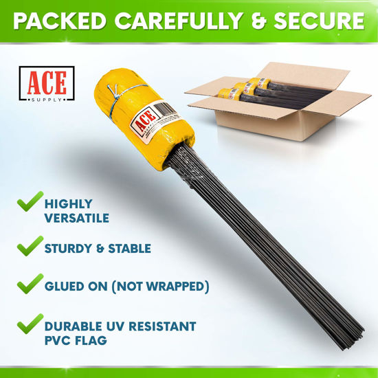 GetUSCart- Yellow Marking Flags 1000 Pack - 4x5-Inch Marker Flags - 15 ...