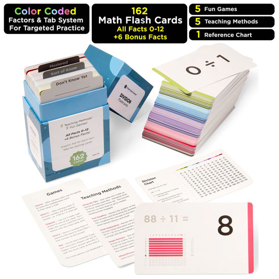 GetUSCart- Think Tank Scholar 162 Division Flash Cards Set (Award ...