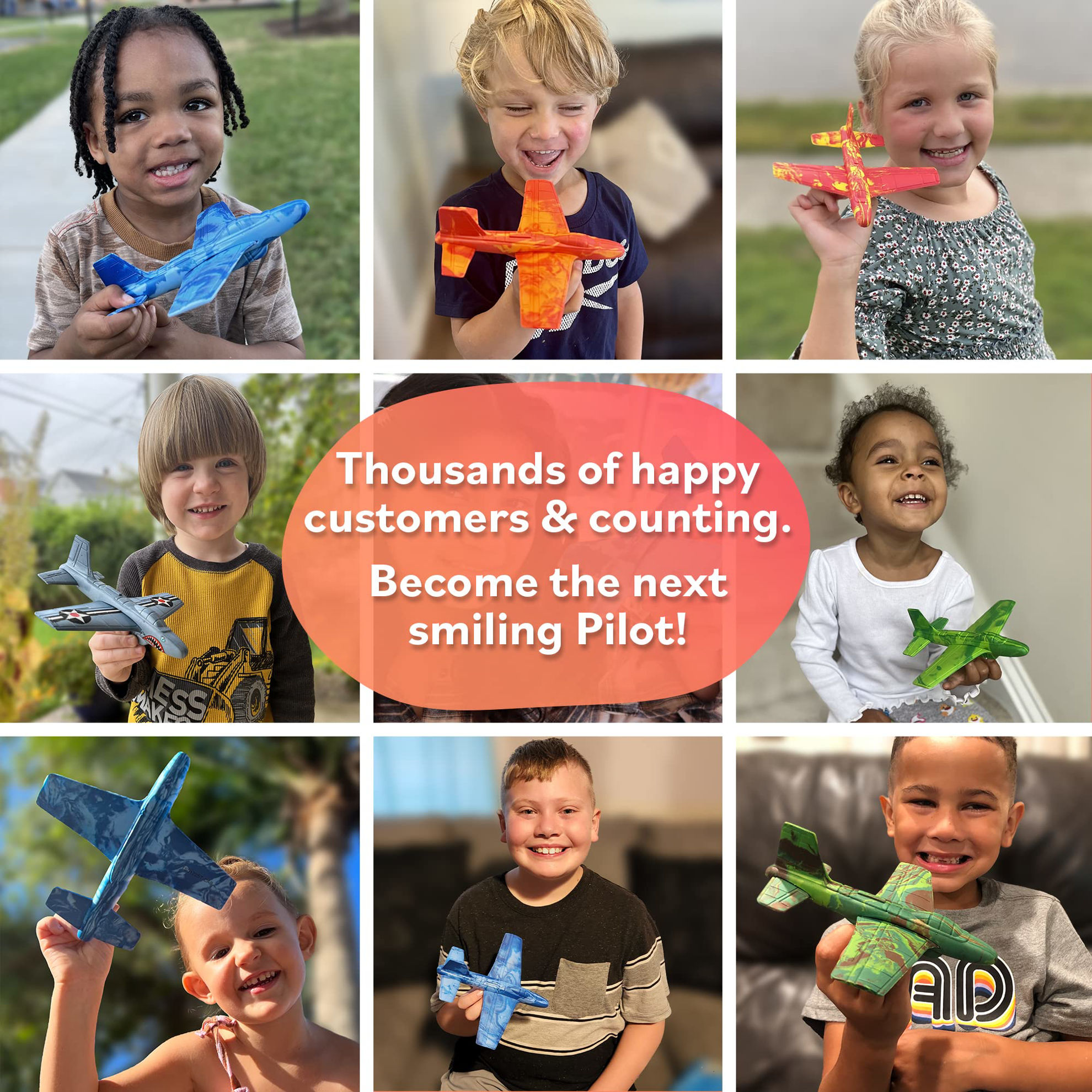 GetUSCart- Foam Airplanes For Kids: Airplane Toy Glider Plane Styrofoam ...