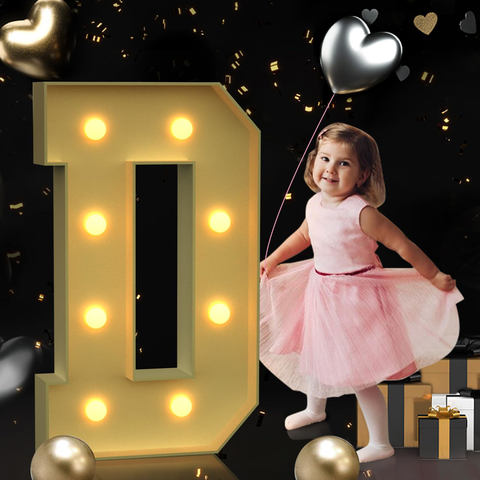 GetUSCart- imprsv 3FT Block Marquee Letters, Marquee Light Up Letters ...