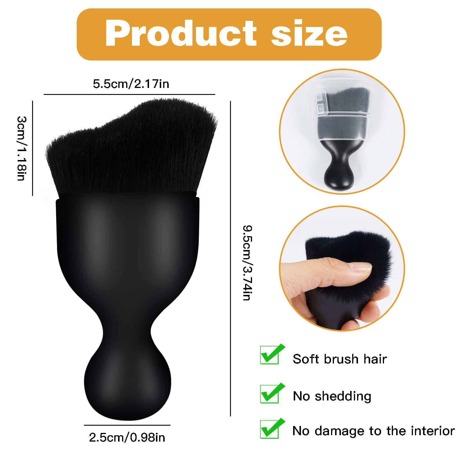 GetUSCart- TEUOPIOE Auto Interior Dust Brush, Car Detailing Brush, Soft ...