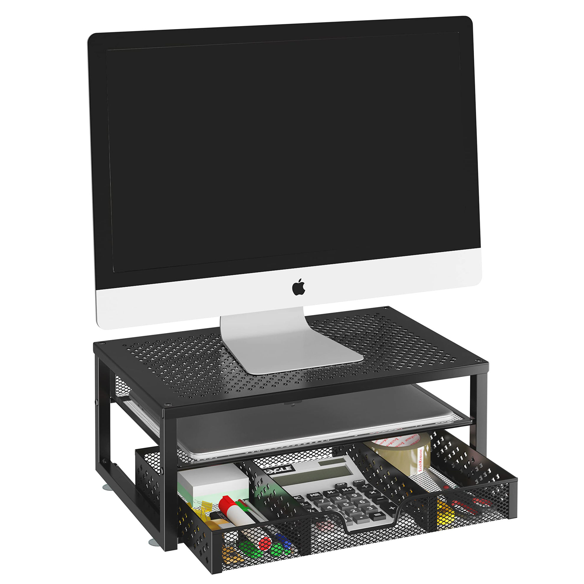 GetUSCart- Simple Trending-Metal Monitor Stand Riser and Computer Desk ...