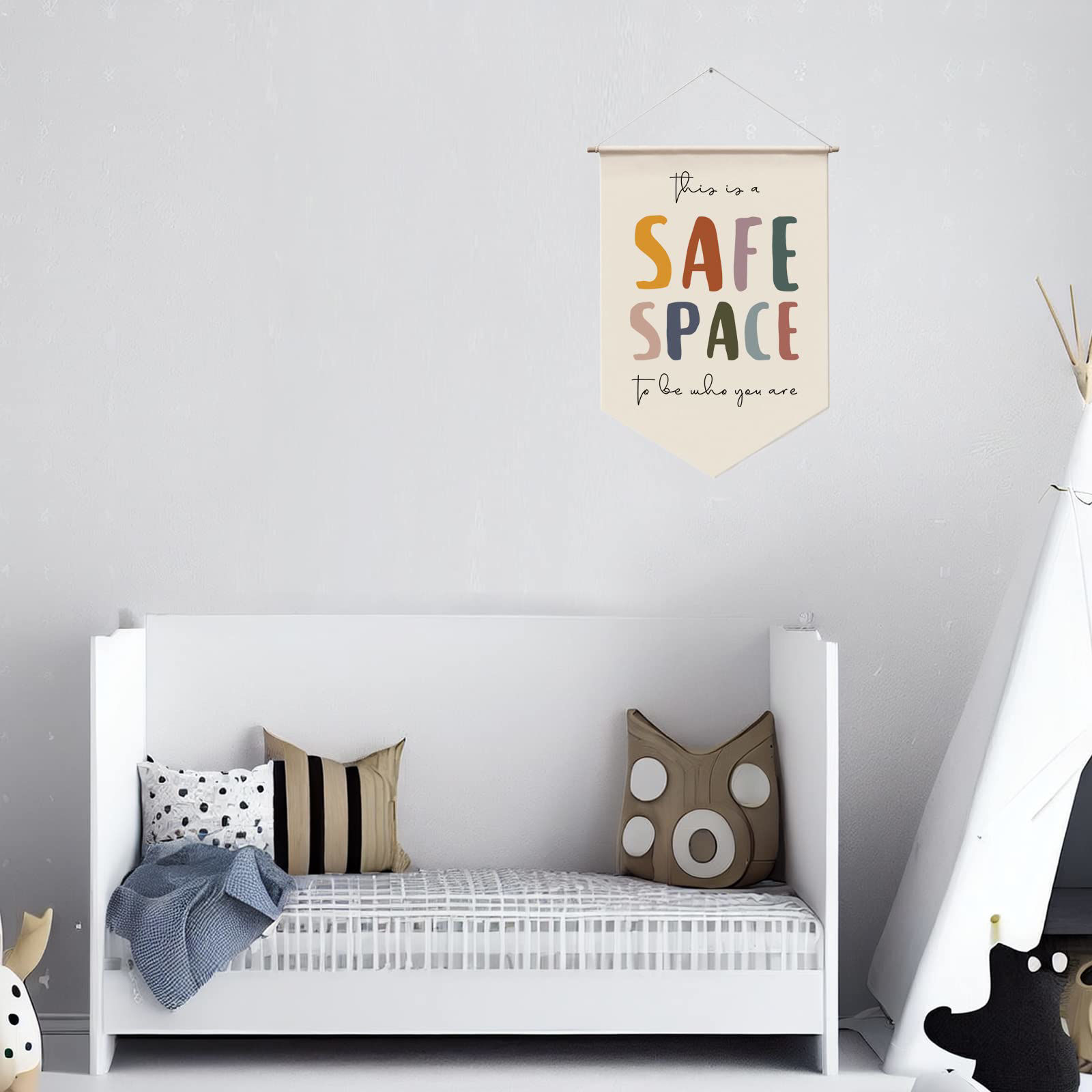 GetUSCart- Safe Space Wall Hanging, Therapy Office Wall Decor ...