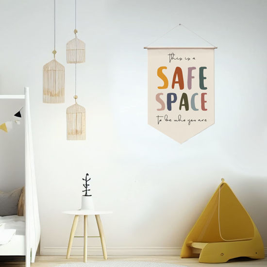 GetUSCart- Safe Space Wall Hanging, Therapy Office Wall Decor ...