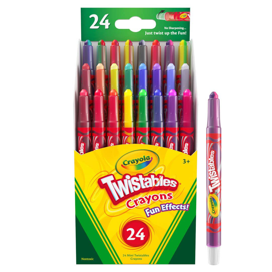 GetUSCart- Crayola Twistables Crayons, Fun Effects, Gift for Kids, 24 Count