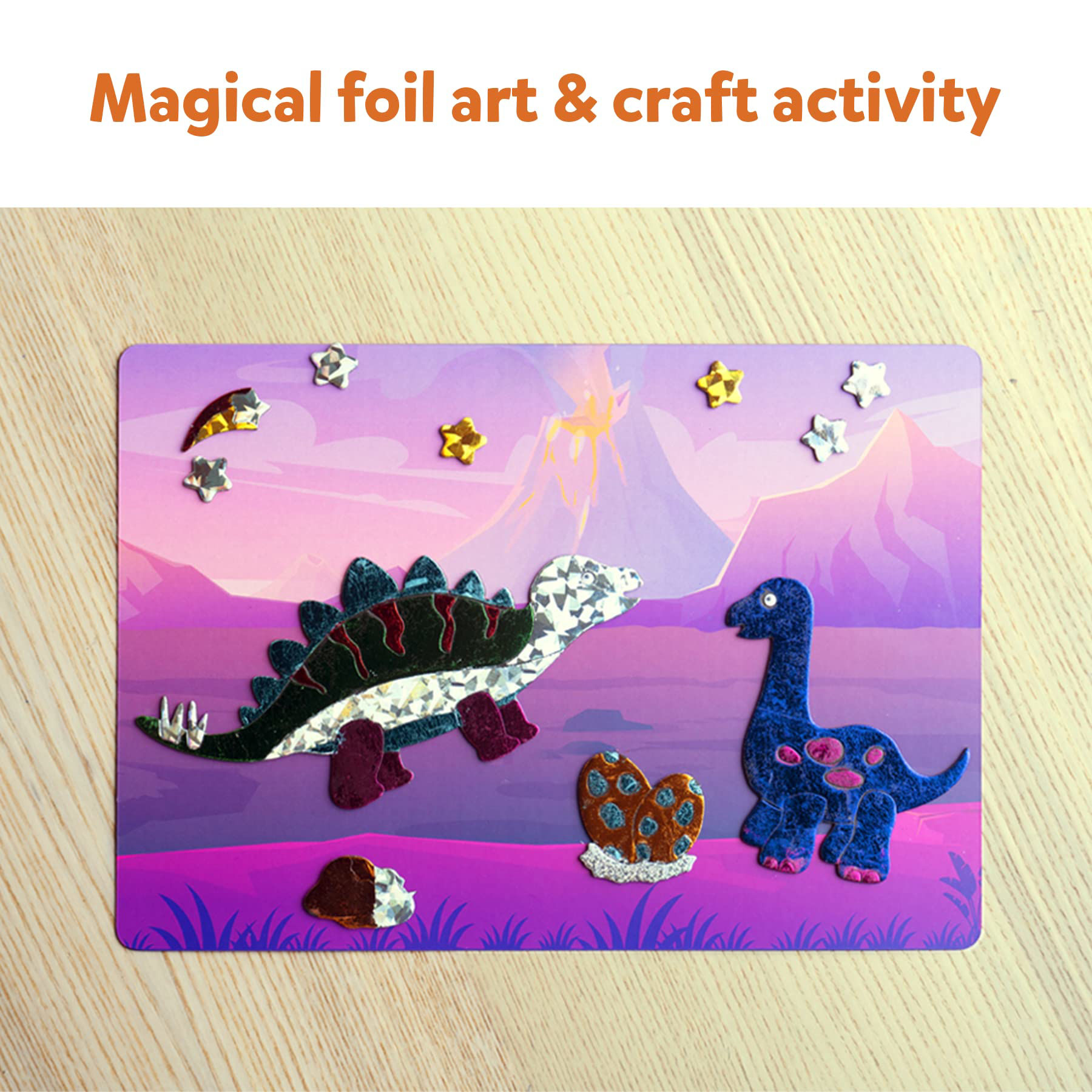 GetUSCart- Skillmatics Art & Craft Activity - Foil Fun Dinosaurs, No ...