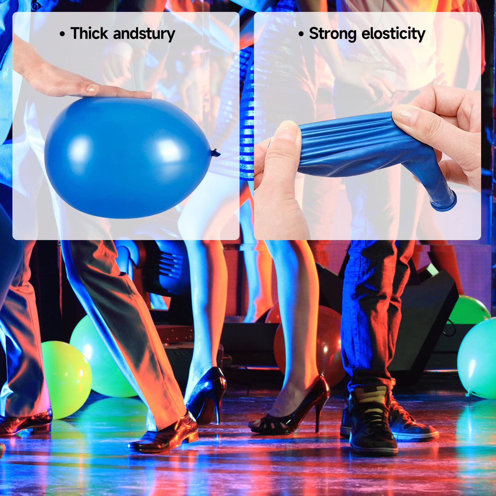 GetUSCart- 100 Pcs UV Neon Balloons ,Neon Glow Party Balloons UV Black ...