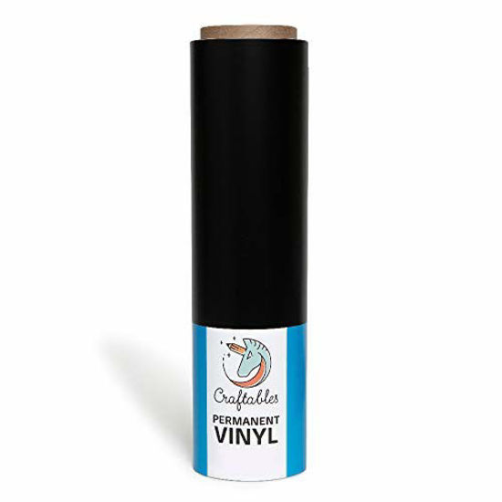 GetUSCart- Craftables Matte Black Vinyl Roll - Permanent, Glossy ...