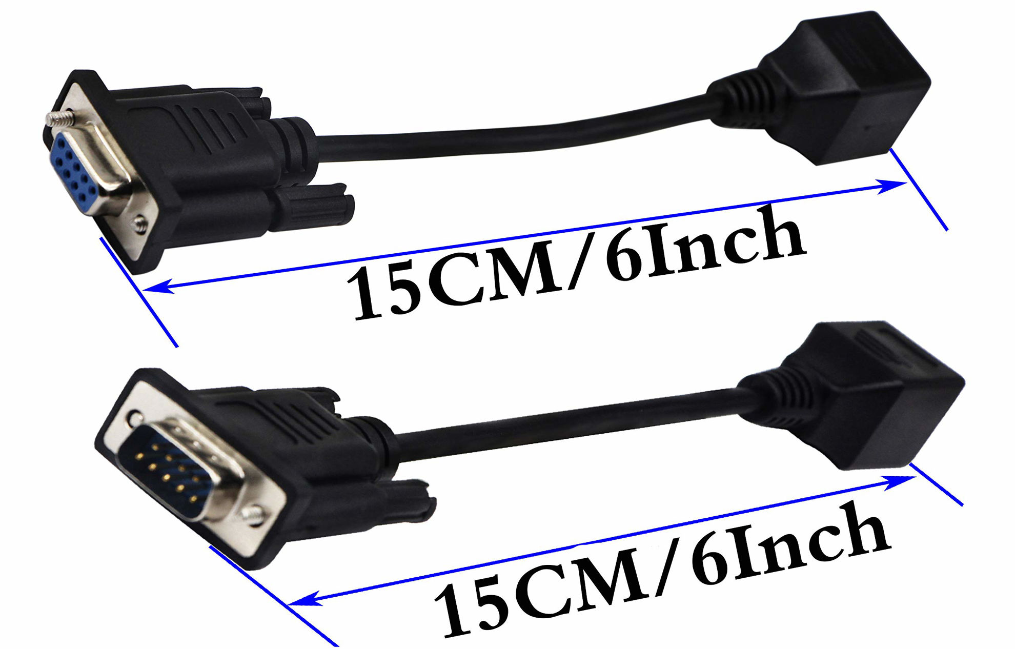 GetUSCart- zdyCGTime RJ45 to RS232 Cable, DB9 9-Pin Serial Port Female ...