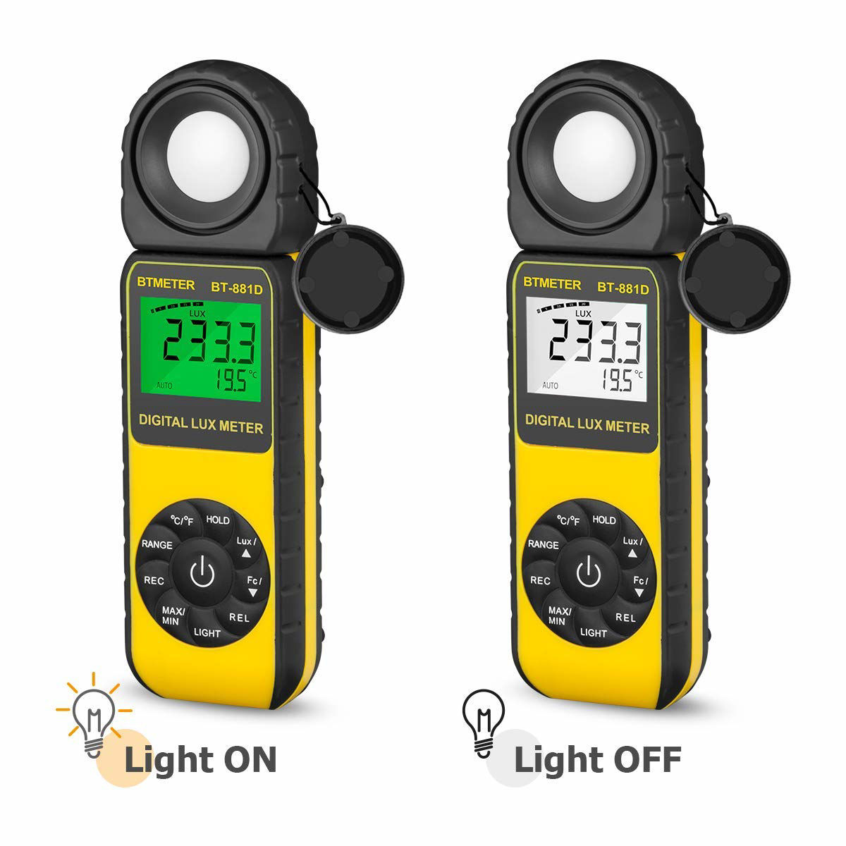 GetUSCart- BTMETER BT-881E Digital Illuminance/Light Meter, Measure ...