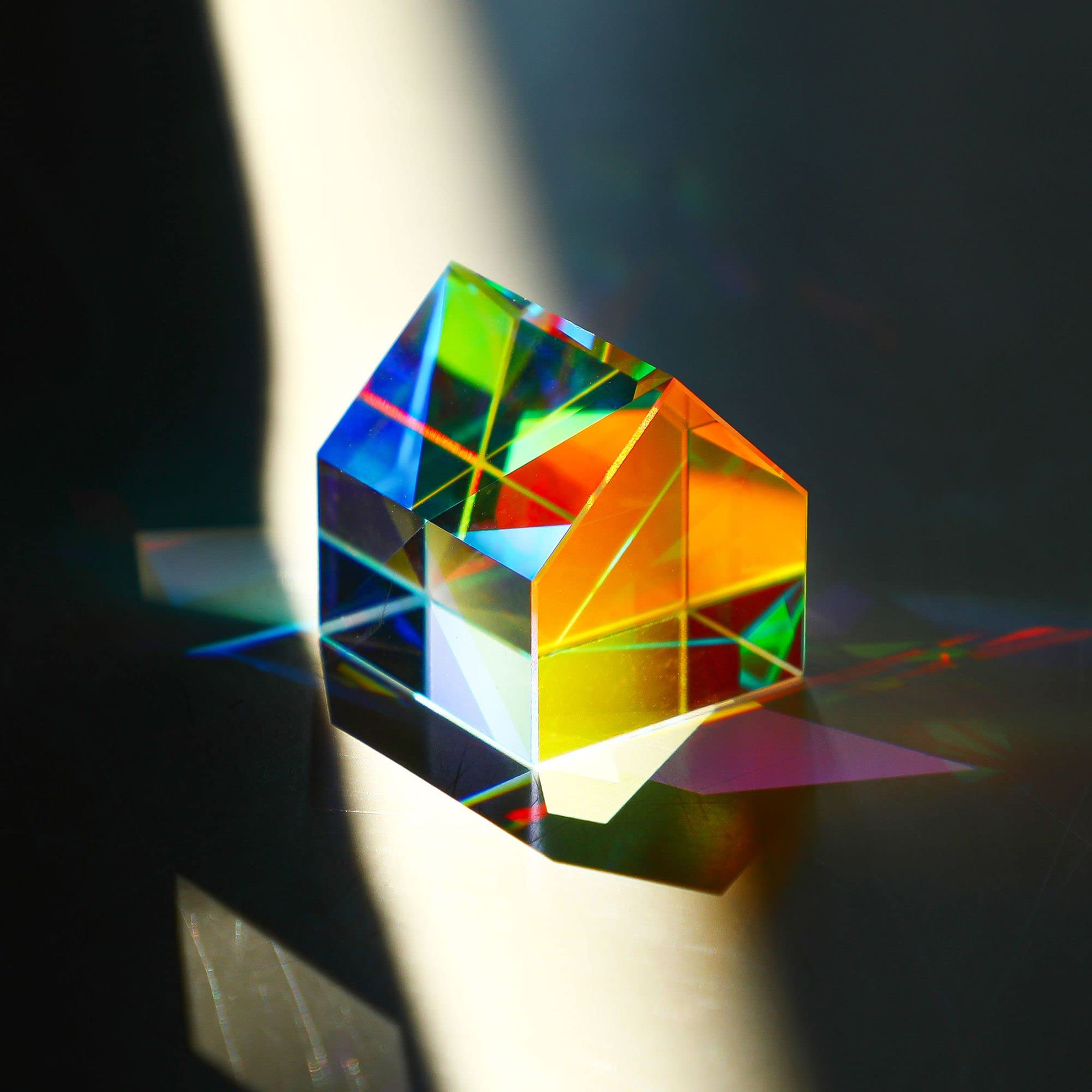 GetUSCart- 20mm Generic Optical RGB Dispersion Glass Prism X Cube Prism ...