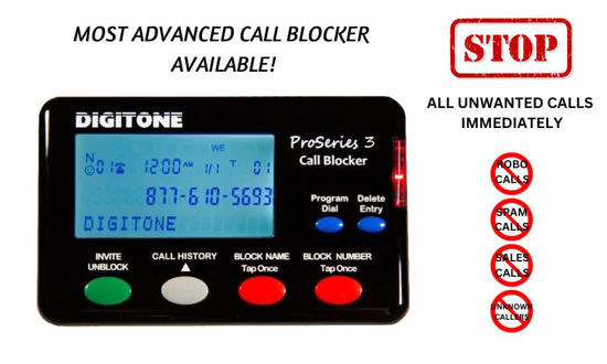 GetUSCart- Digitone ProSeries Call Blocker for Landline Phones - Easy Setup One Button Blocking ...
