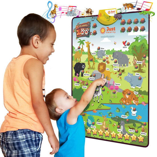 GetUSCart- Just Smarty Talking Animals Learning Toy with Animal Sounds ...