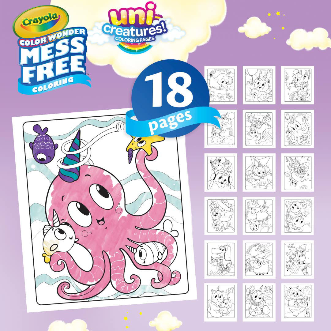GetUSCart- Crayola Color Wonder Unicreatures, Unicorn Mess Free ...
